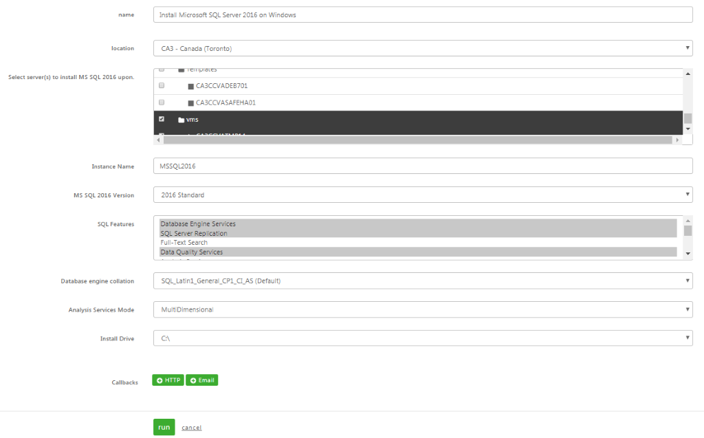 Deploy Microsoft Sql Server Using Blueprint Hybrid Cloud And It Solutions